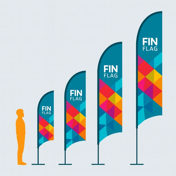 Fin Flag Printing for Indoor and Outdoor Displays | CMYK Printers