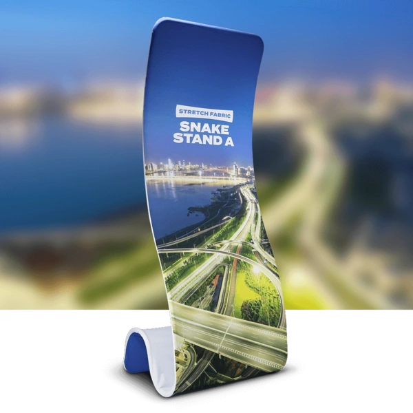 Stretch Fabric Snake Stands Display | CMYK Printers