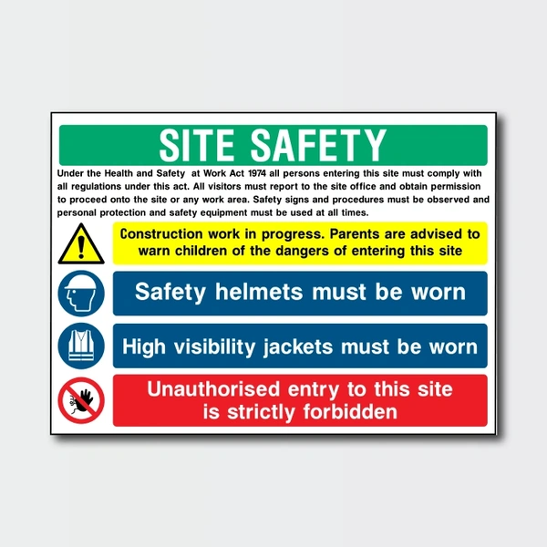 Multi Site Safety CONS0009 Signs | CMYK Design & Print