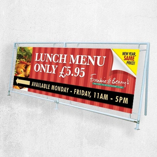 Outdoor Banner Frame | Heavy Duty Steel Banner Kit | CMYK Printers