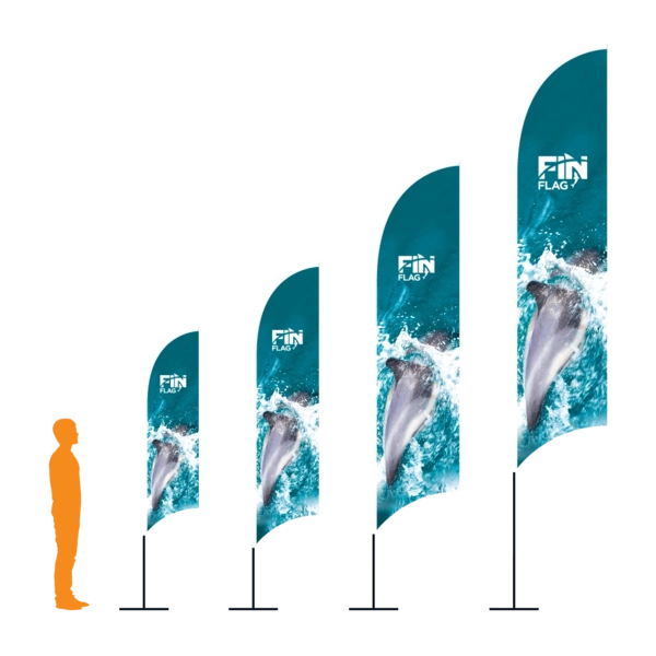 Fin Flag Printing for Indoor and Outdoor Displays | CMYK Printers