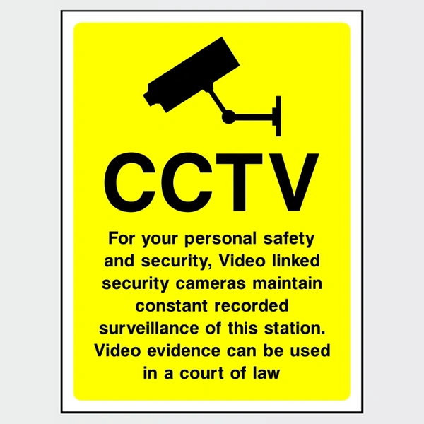CCTV General Use Signs and Stickers - CCTV0010 | CMYK Printers